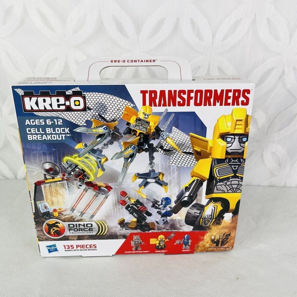 KRE-O Transformers Cell Block Break Out set Optimus Prime Bumblebee ...