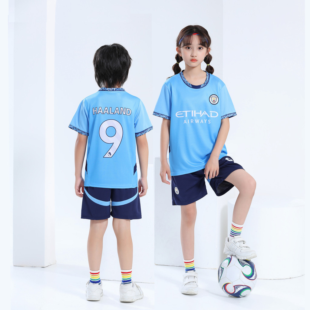 24-25 New Season Manchester City No.9 Haaland Jersey for Kids Summer ...