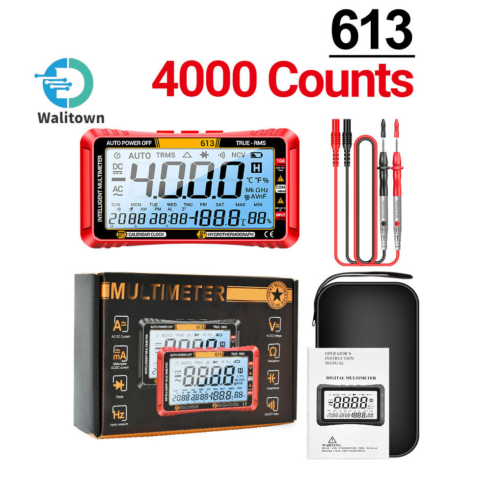 612/613 Max Count 4000 3-in-1 Calendar/Temperature & Humidity Meter ...