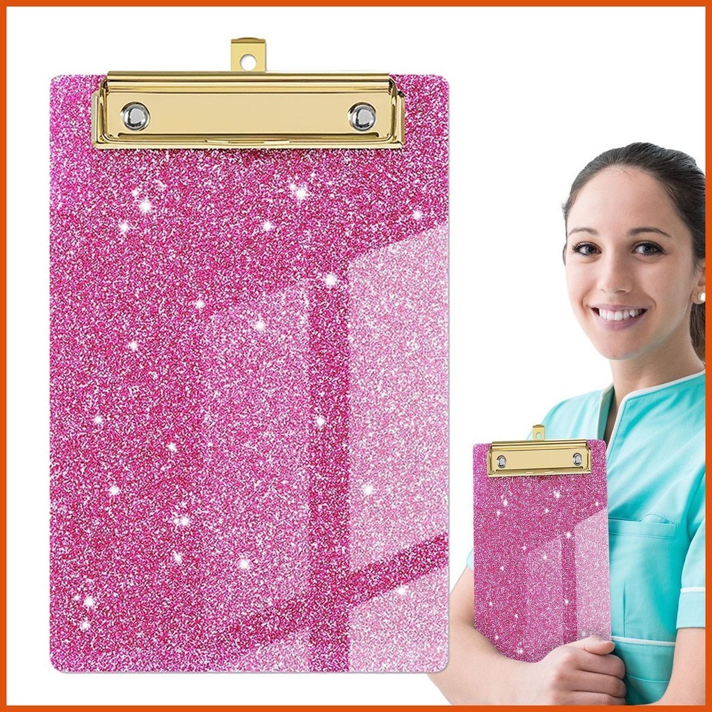 Cute Clipboard Sparkly Storage Clipboard Letter Size Light Portable ...
