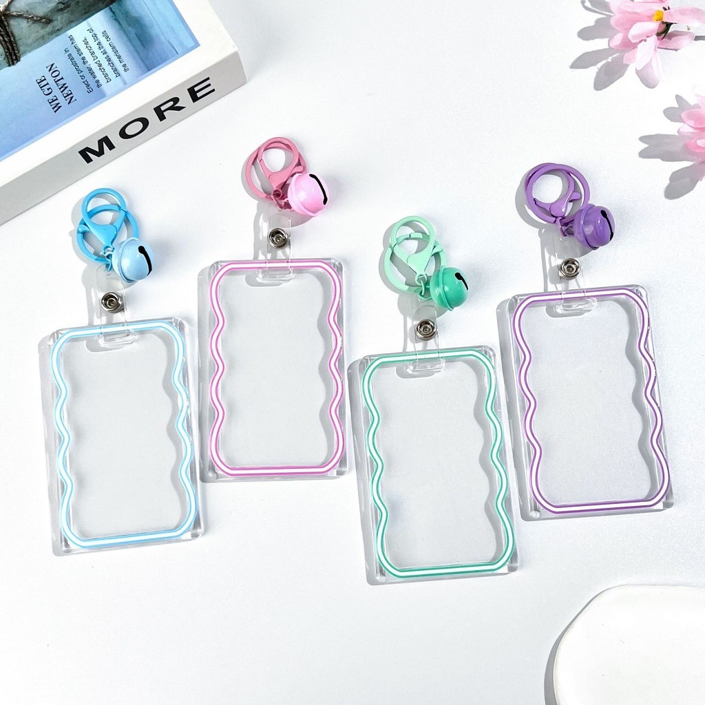 Minimalist Wave Card Holder Waterproof for College ID Student Pass ...