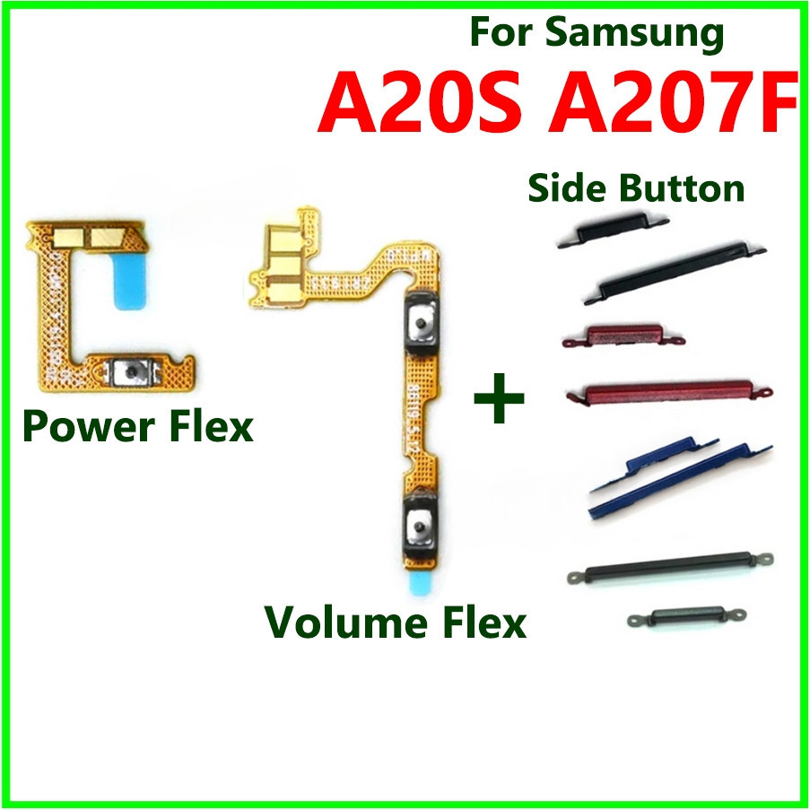 Power volume Button flex For Samsung galaxy A20S A207 ON OFF switch ...