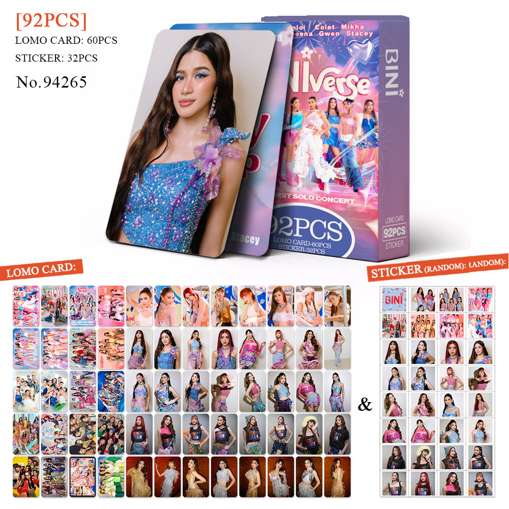 10-96pcs BINI CHERRY ON TOP Photocards Biniverse Lomo Cards Aiah Colet ...