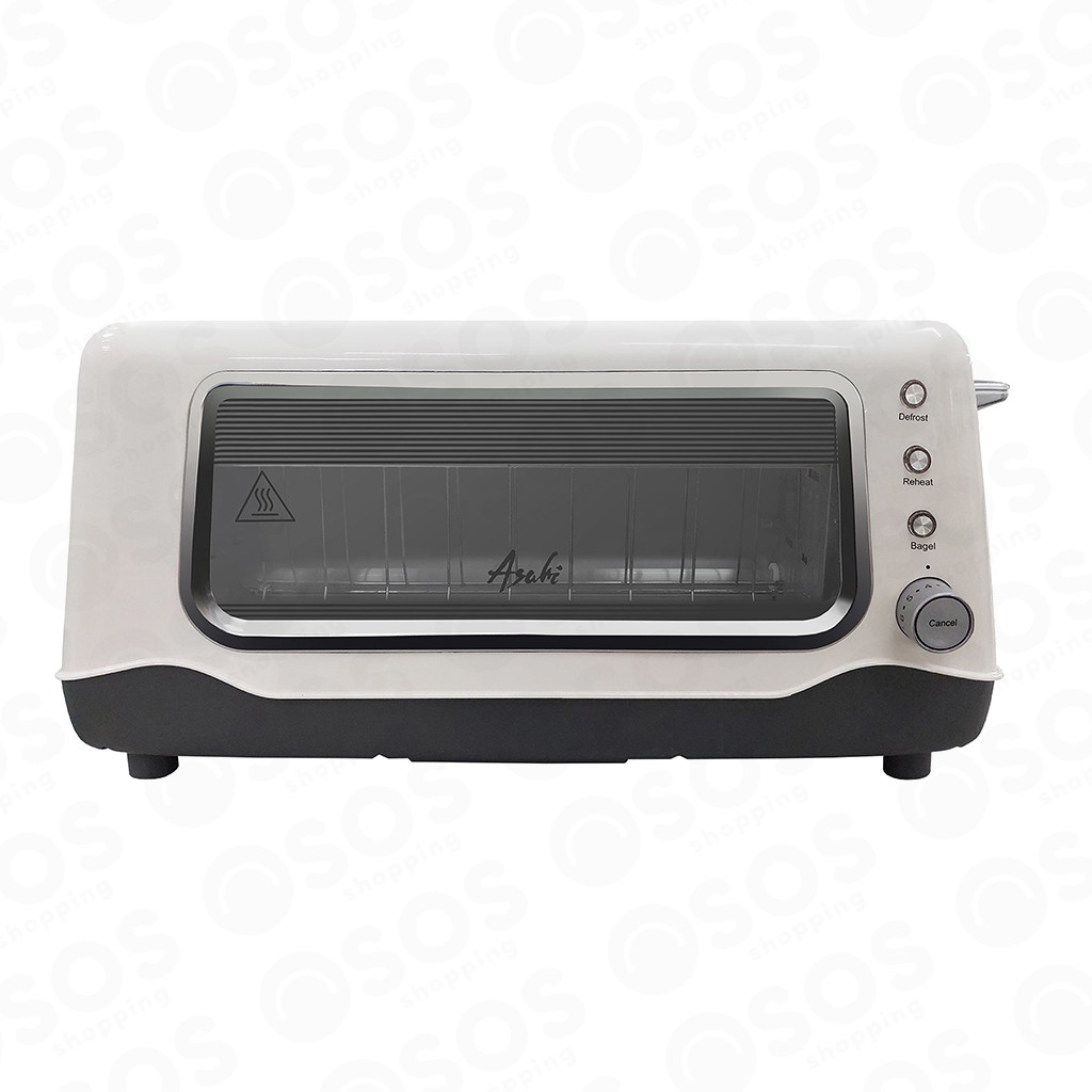 ASAHI Pop Up Bread Toaster with Viewing Glass | Toaster Maker with 2 ...