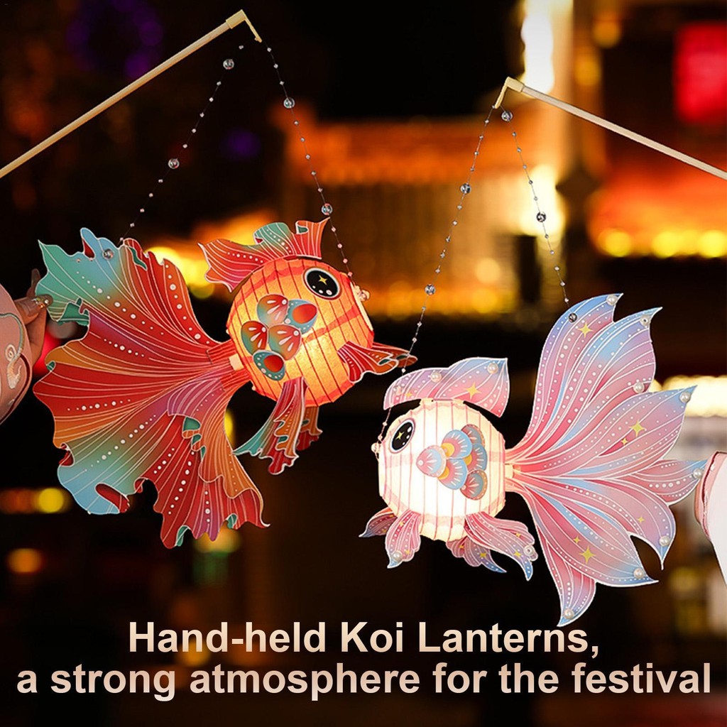 Mid-Autumn Festival Lantern Crafts for Kids Paper Craft Goldfish ...