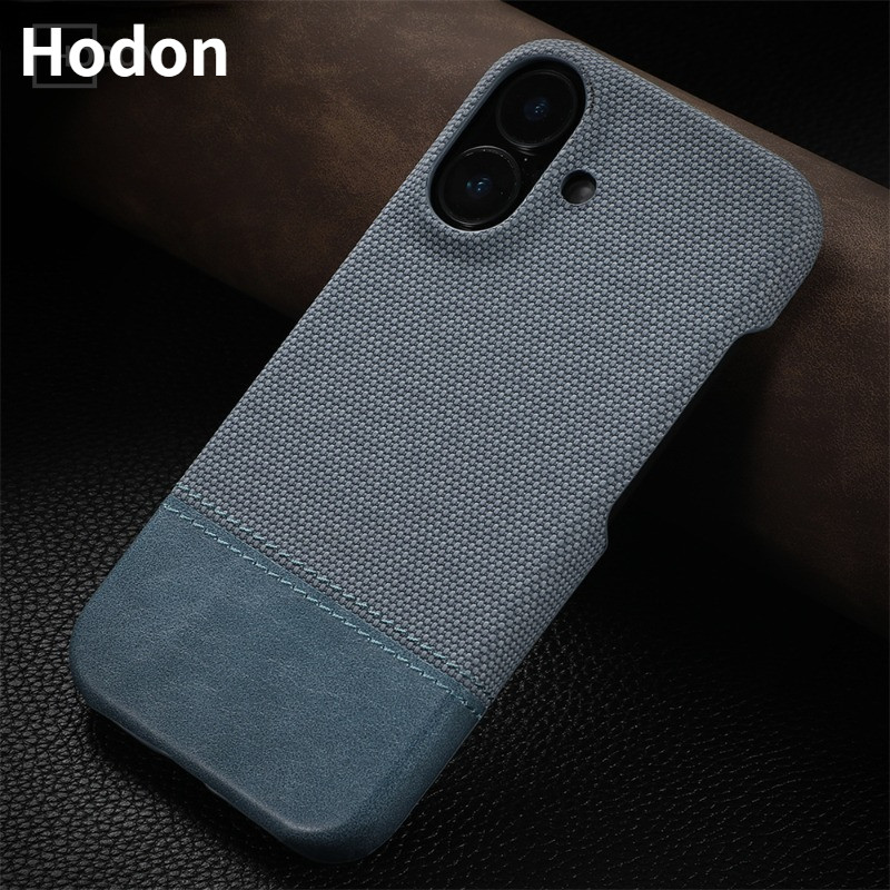 Hodon Business Splicing PU Leather Hit Color Phone Case for IPhone 16 ...