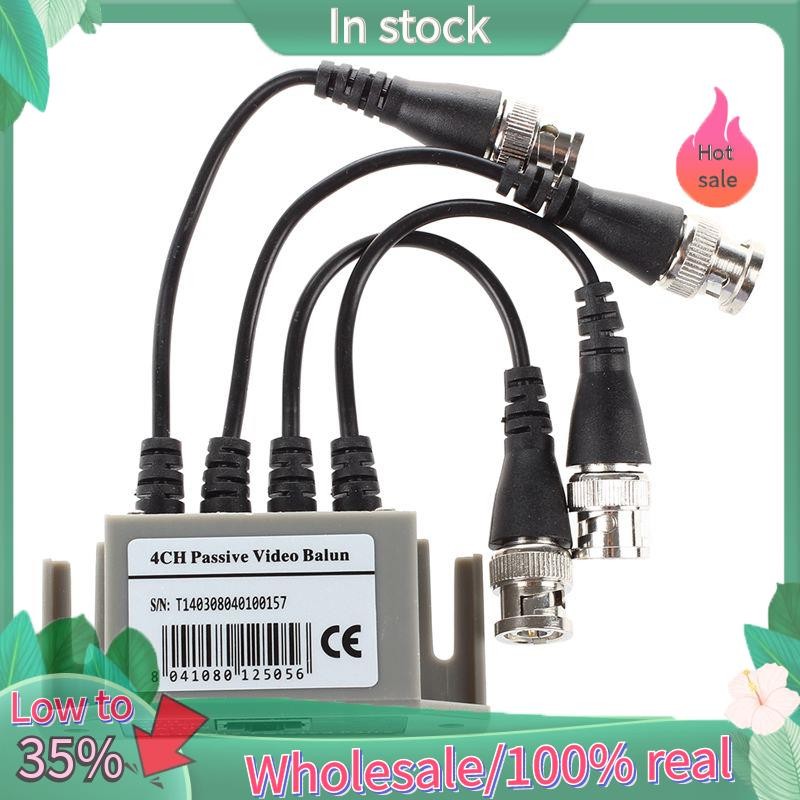 4-Channel Video Balun BNC UTP CAT5 Transmitter for CCTV/ Surveillance ...