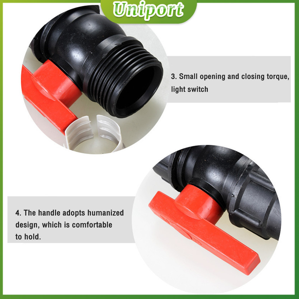 UNI Black Pe Compression Ball Fittings Valve Water Pipes Stop Valve ...