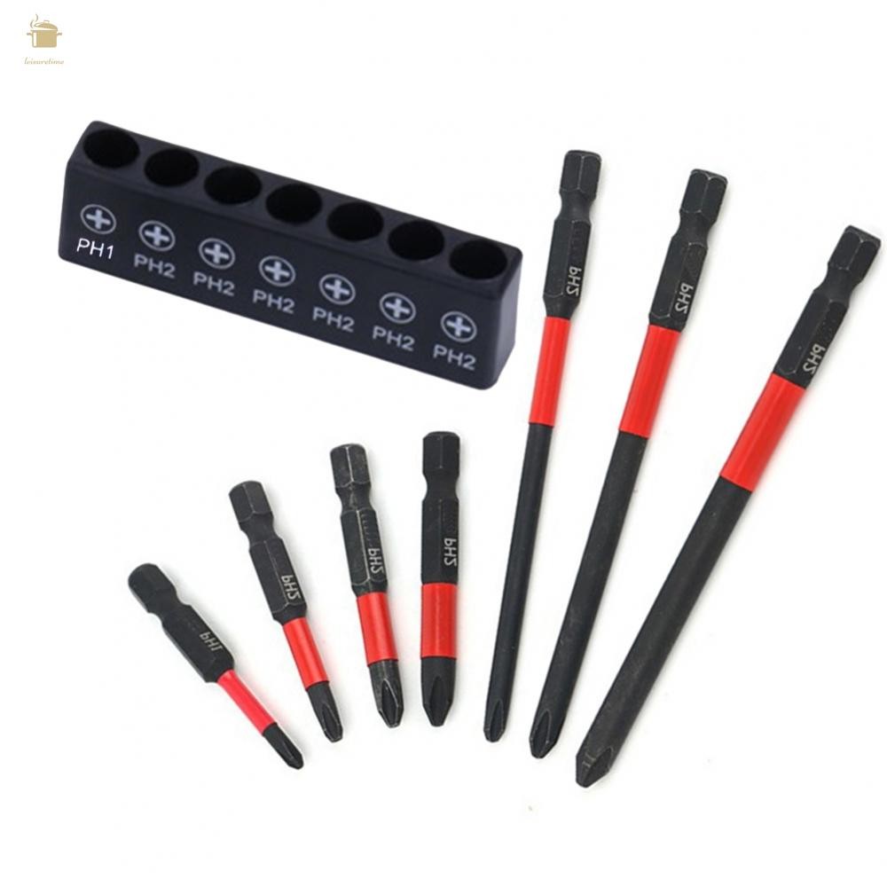 Cross Screwdriver Bits Clearly Marked Sizes Different Lengths Nuts And ...