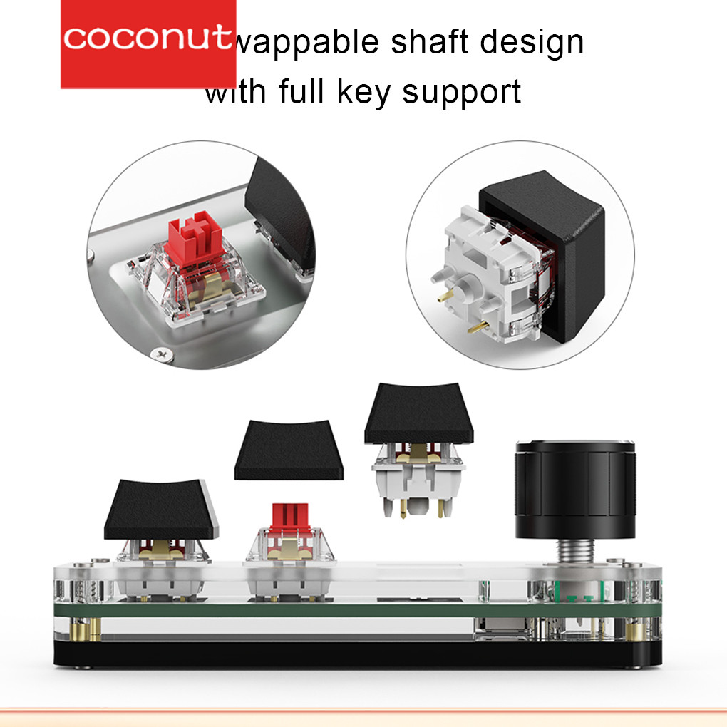 6 Buttons Gaming Keyboard Mini Keypad Programmable Key Board Desktop PC ...