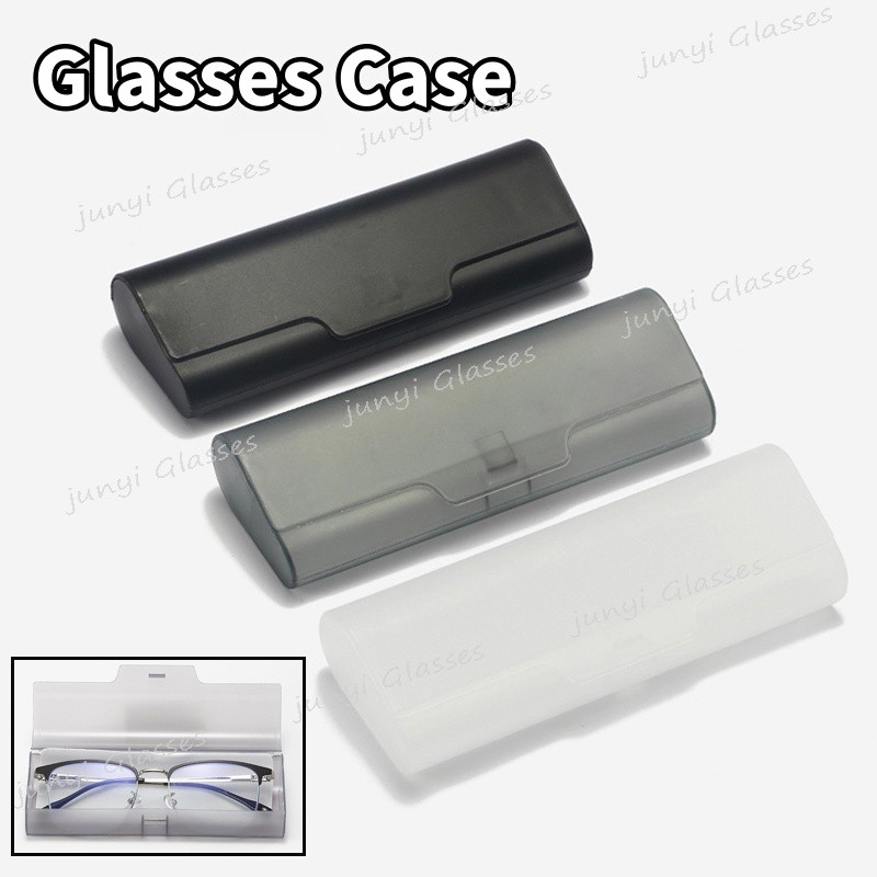 Plastic Transparent Frosted Glasses Case Portable Storage Case Suitable ...