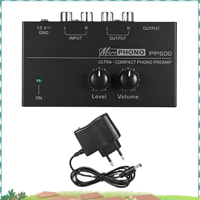 PP500 Ultra-Compact Phono Preamp Pre Amp Preamplifier Phono ...