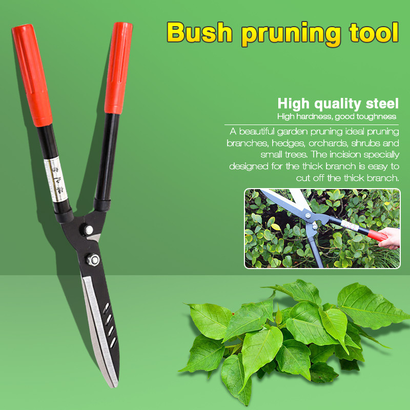 Garden Scissors Lawn Pruning Shear Hedge Scissor Long Handle Fence ...