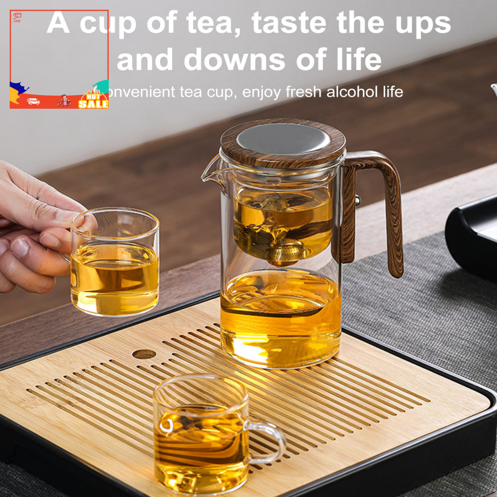 Borosilicate Glass Teapot for Tea Heat-resistant Teapot 500ml Glass ...