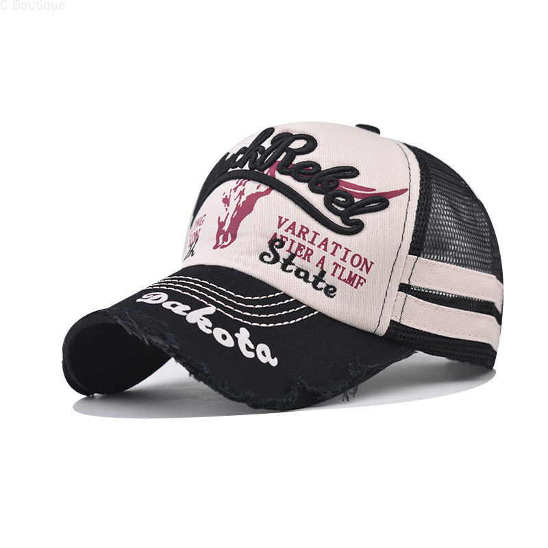 4 colors 3D embroided snapback cap for men vintage cowboy cap 5 panel ...