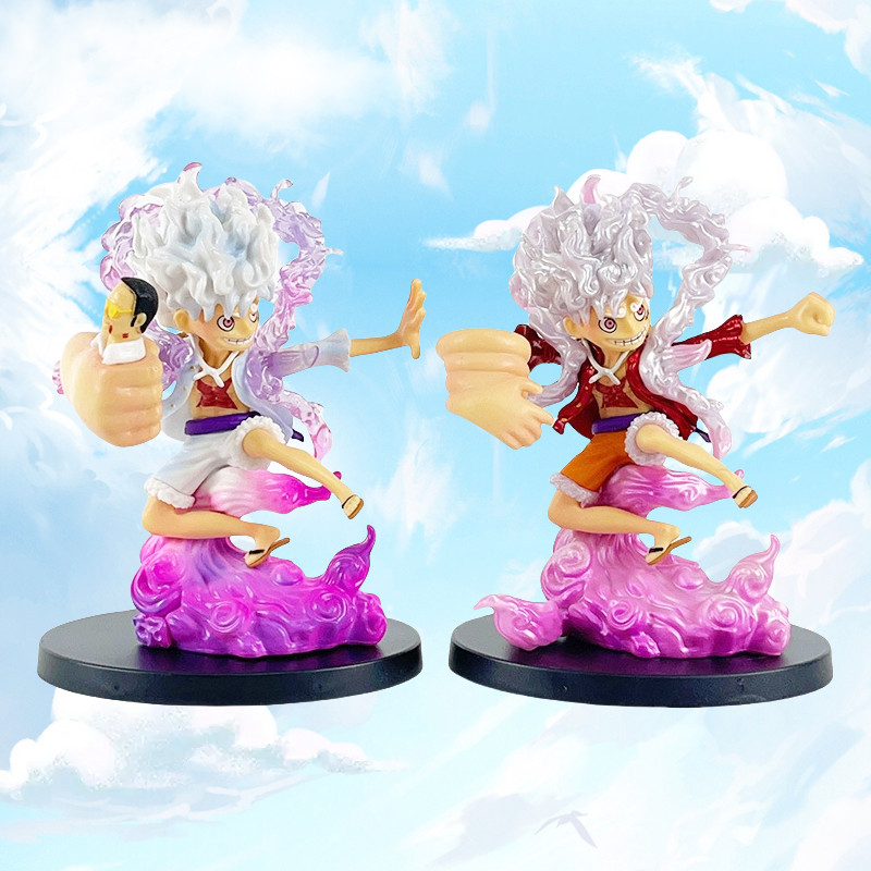 15cm One Piece Anime Figures Nika Luffy Gear 5th Action Figure Pen ...