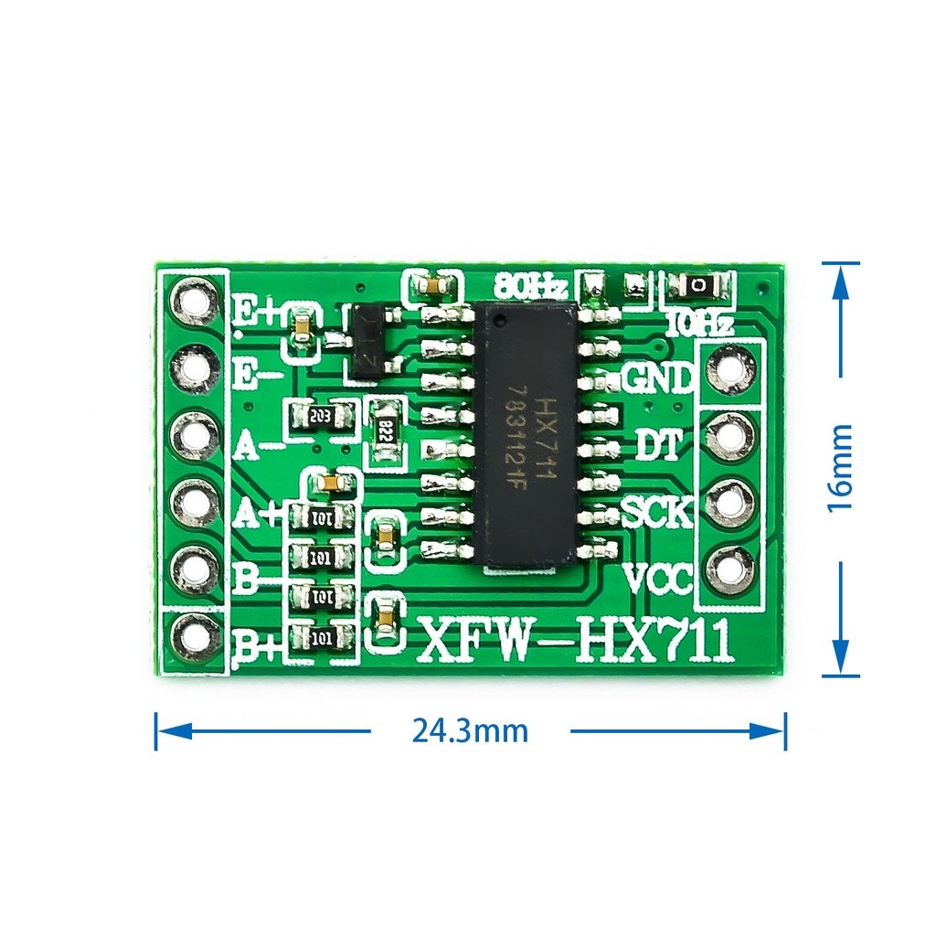 Dual-channel HX711 Weighing Pressure Sensor 24-bit Precision A/D Module ...