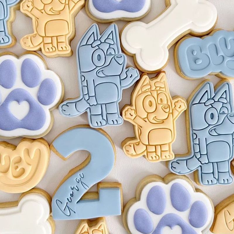 Puppy Cartoon Biscuit Mold Bluey Birthday Cake/Cookie Decorative ...