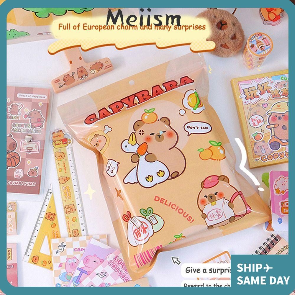MEIISM Capybara Notebook Stationery Set, Cartoon Funny Capibara ...