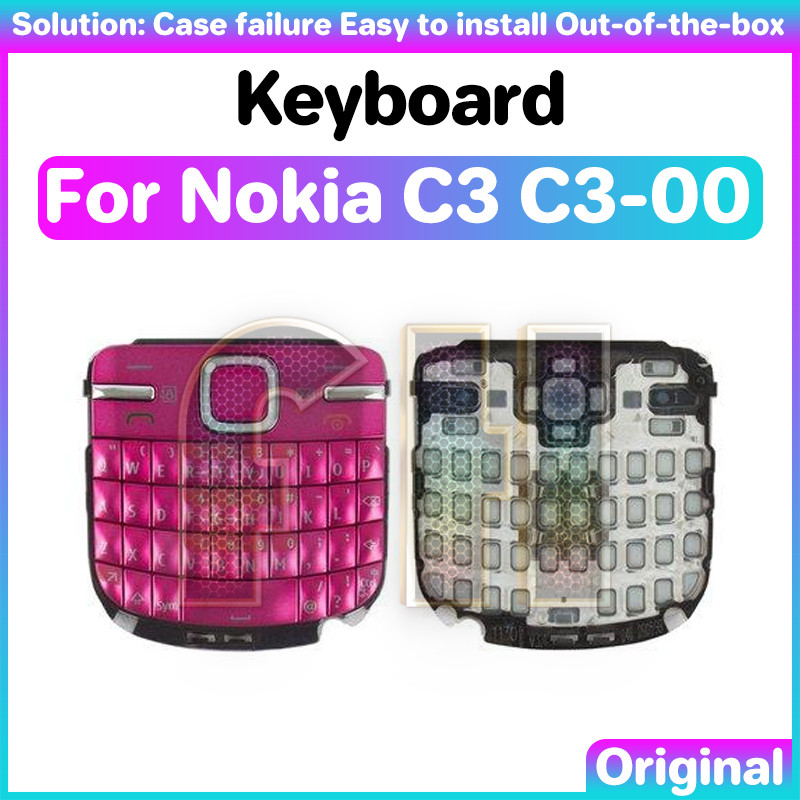 Keyboard For Nokia C3 C3-00 C300 Full Complete Back Housing Back ...