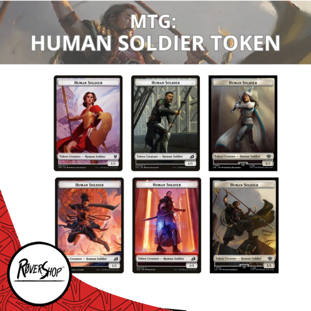 Magic The Gathering MTG Tokens : Human Soldier Token | Shopee Philippines