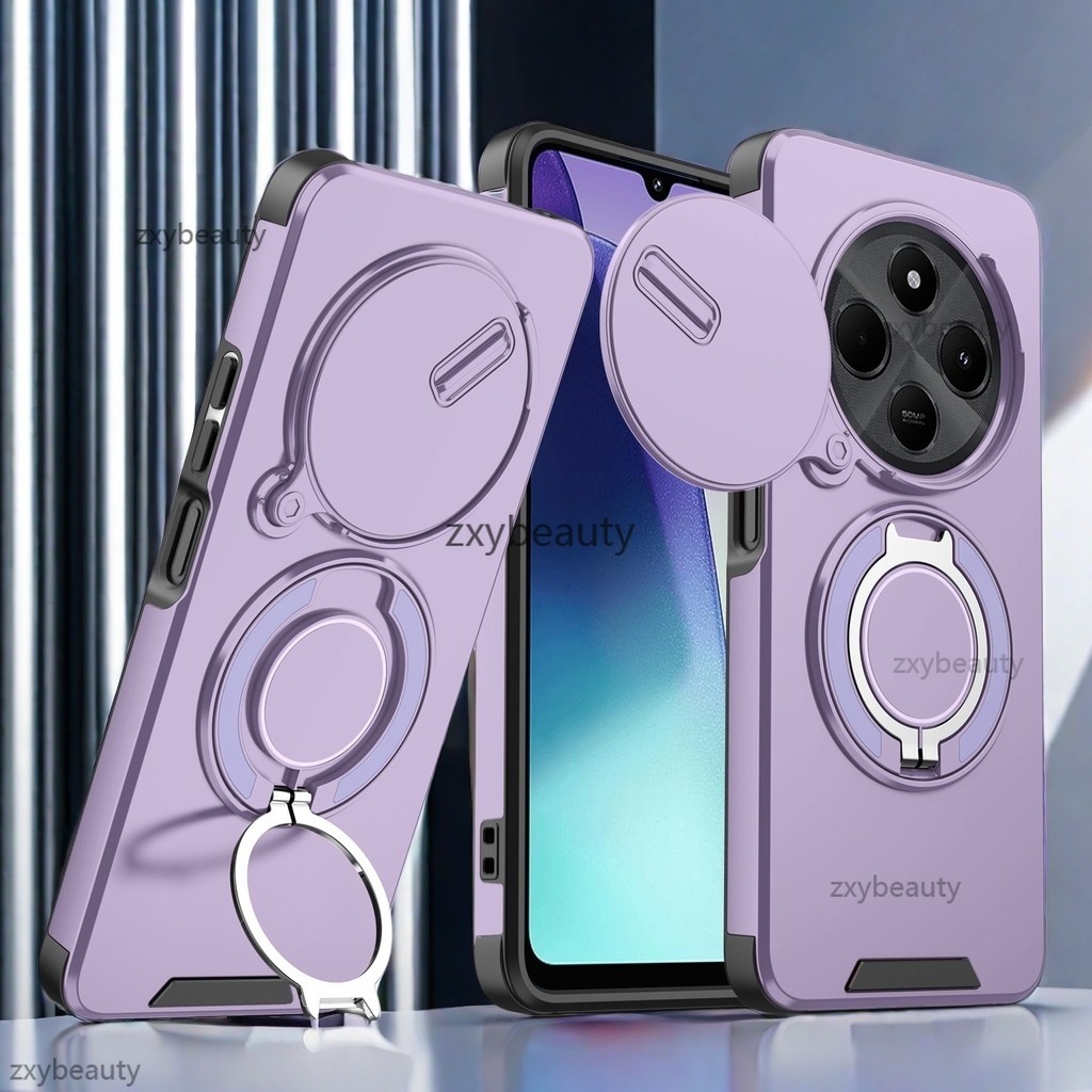 Redmi 14C 5G Xiaomi POCO C75 2024 Case Shockproof Armor Slide Magnetic ...