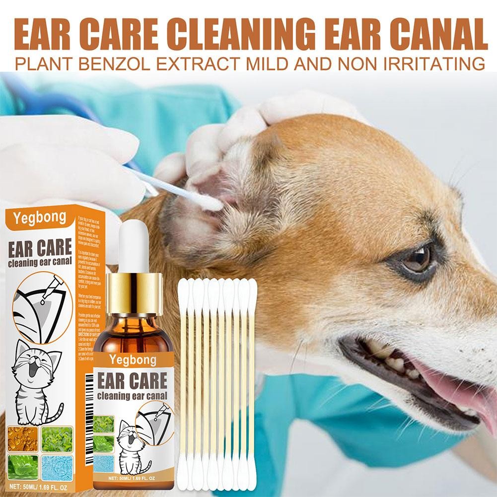 Pet Ear Cleaner Cats And Dogs Clean Earwax Ear Clean Ear And Canal ...