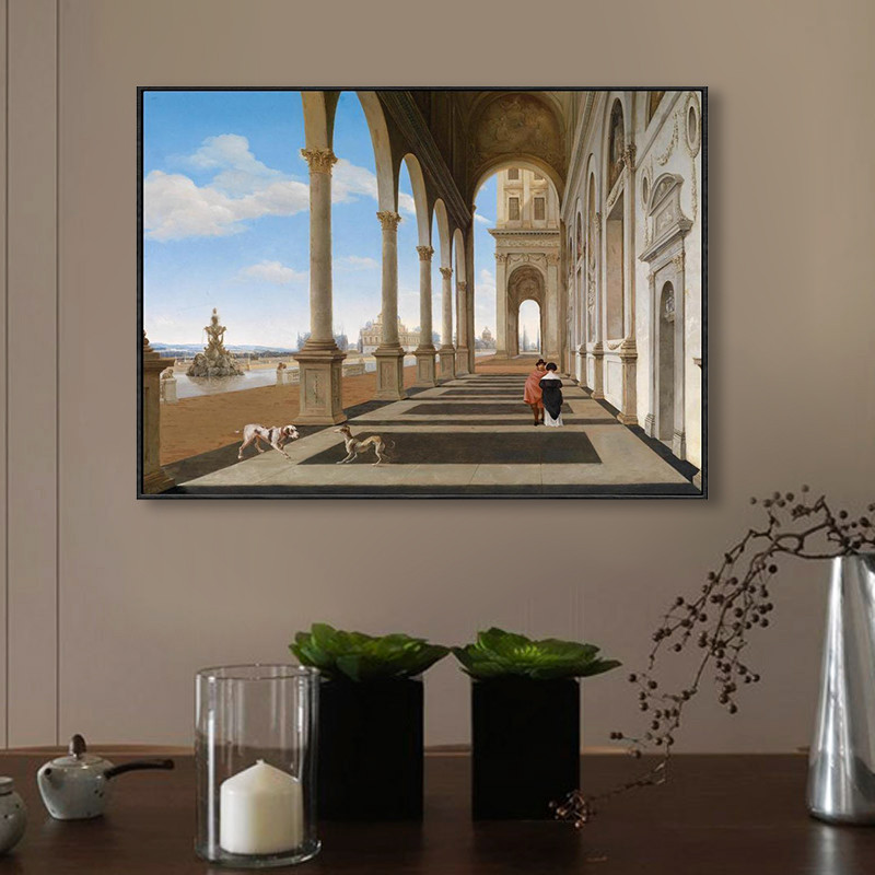 Painting Landscapes Wall Decor Waterproof Painting Frame with Double ...