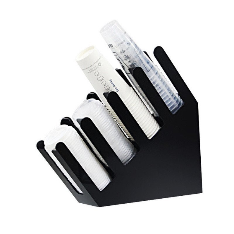 Solid Wood Cup Holder Bar Counter Storage Milk Tea Shop Takeaway Cup ...