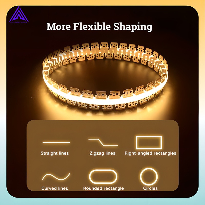 3Meters bendable Flexible aluminum channel linear light round curve ...