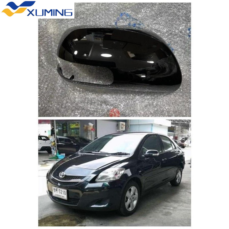 XM Black）side Mirror Cover Cap Rearview Mirror Housing for Toyota Vios ...