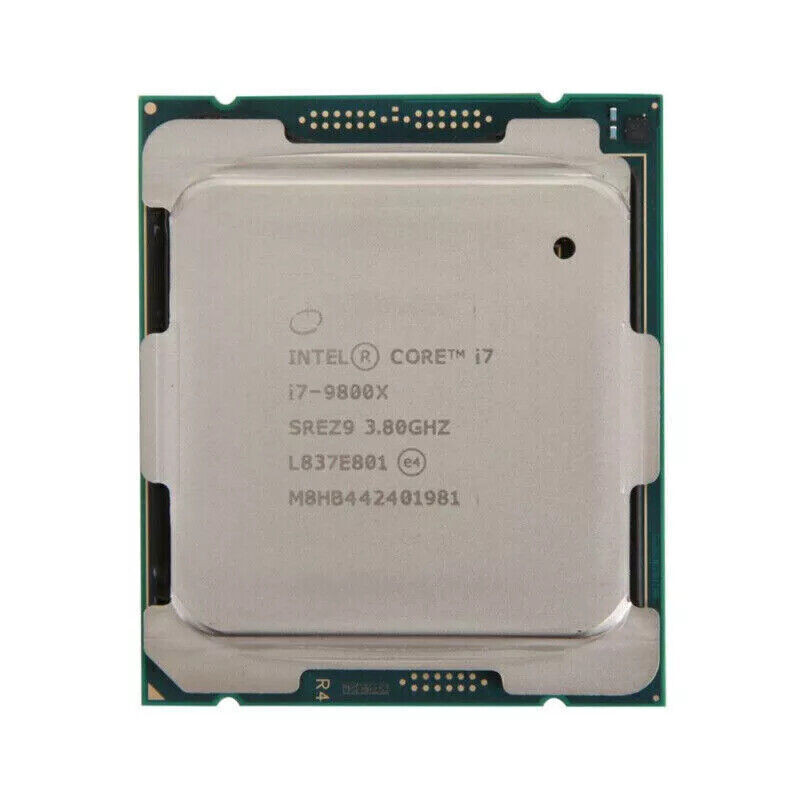 INTEL CORE i7-9800X CPU Processor 3.80GHz 8 Cores 16 Threads Socket LGA ...