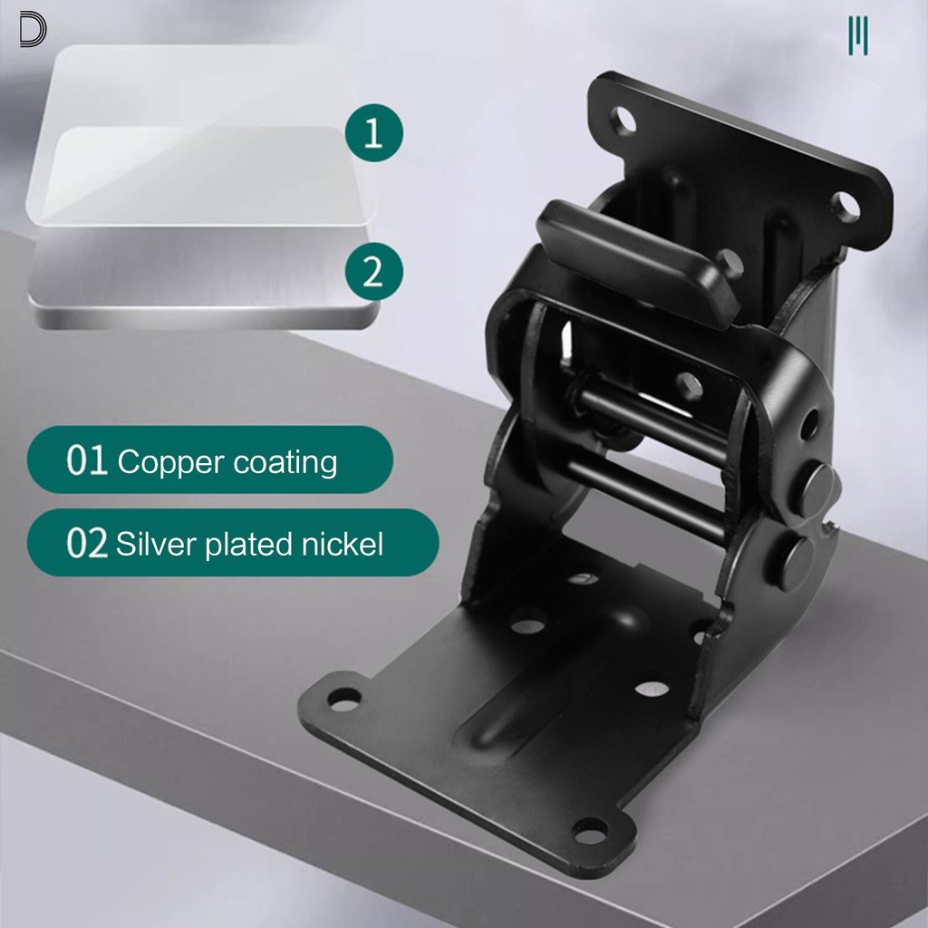 Self-Locking Hinges Folding Brackets 180/90 Degree Self-locking Folding ...