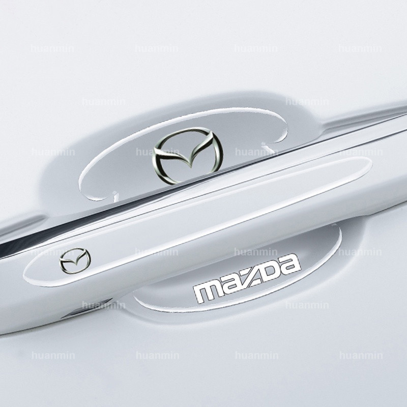 New Upgraded Mazda Transparent Car Door Handle Film Door Bowl Protector ...