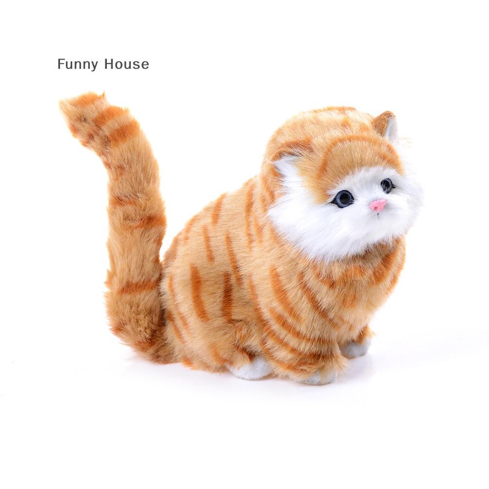 Funny House Simulation stuffed plush cats toys soft sounding Electric ...