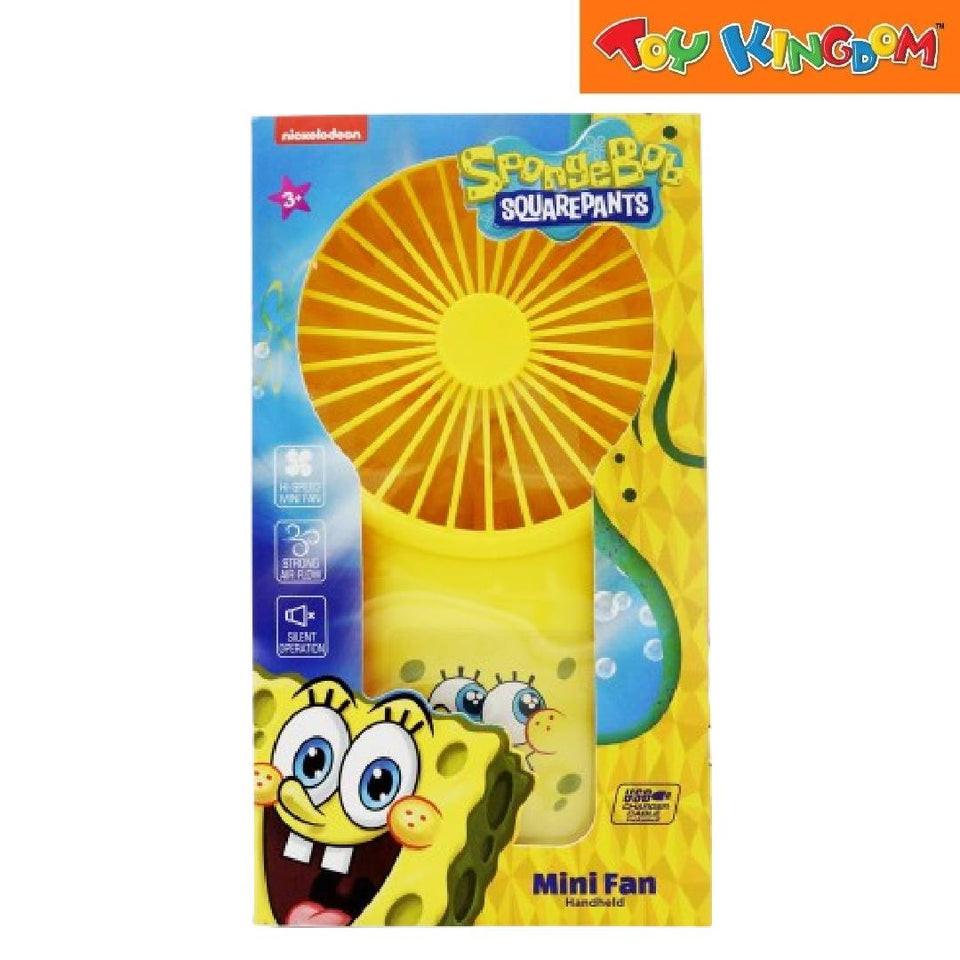 SpongeBob SquarePants Yellow Mini Handheld Fan | Shopee Philippines