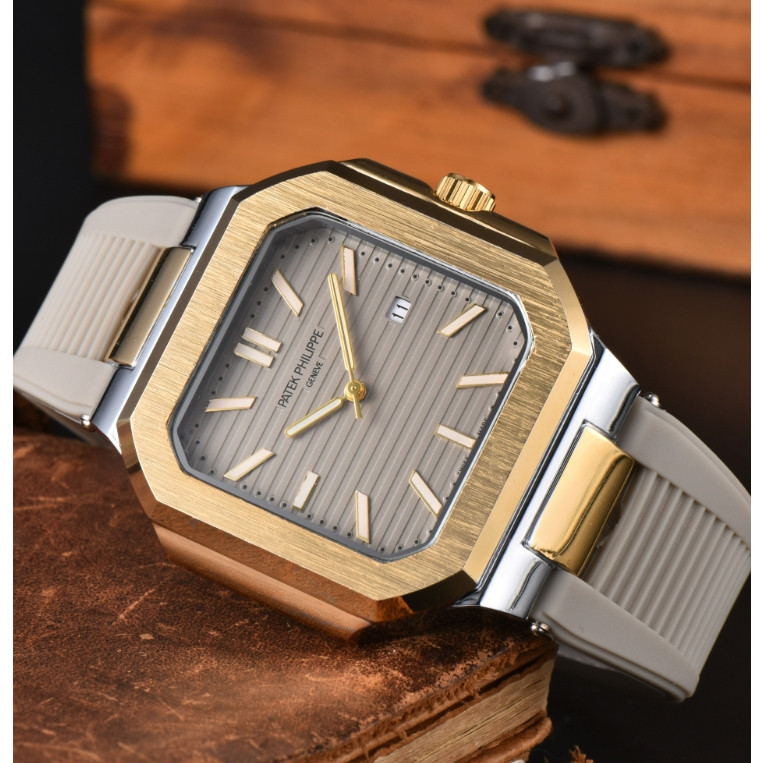 Patek Philippe Men's Watch Quartz Movement Multicolor Square Rubber ...