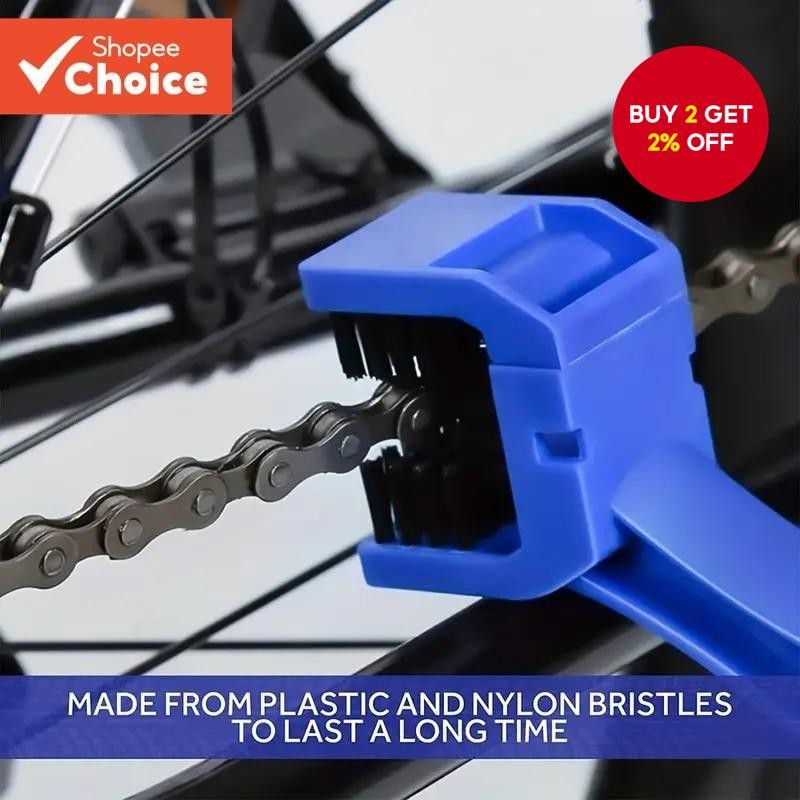 3-Sided Bike Chain Cleaner Brush - Portable Motorcycle/Bicycle Cleaning ...