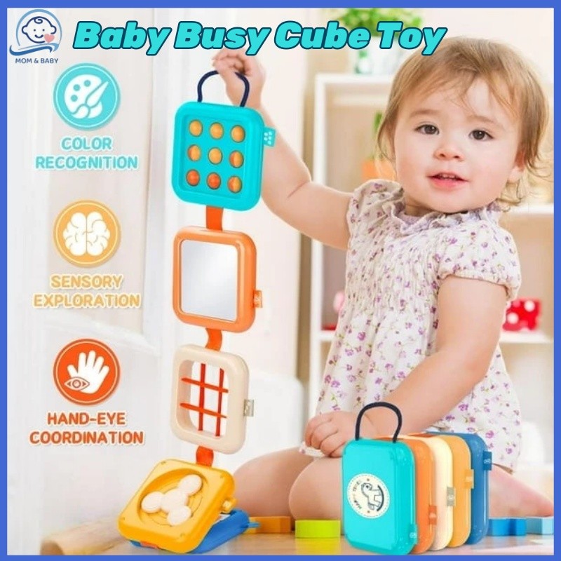 Baby Busy Cube Toy DIY Folding Puzzle Multifunctional Stacking Toy ...