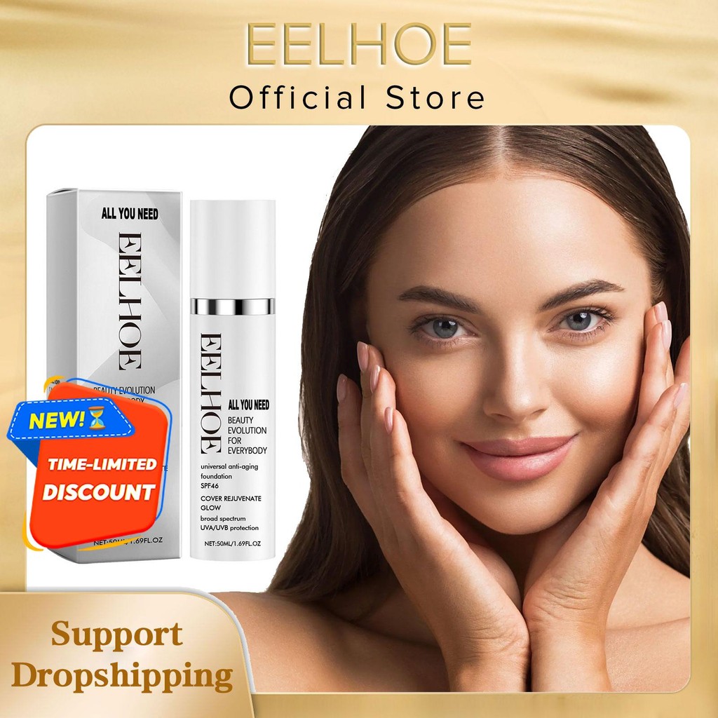 Eelhoe Full Coverage Liquid Foundation Spf 46, Waterproof, Moisturizing ...