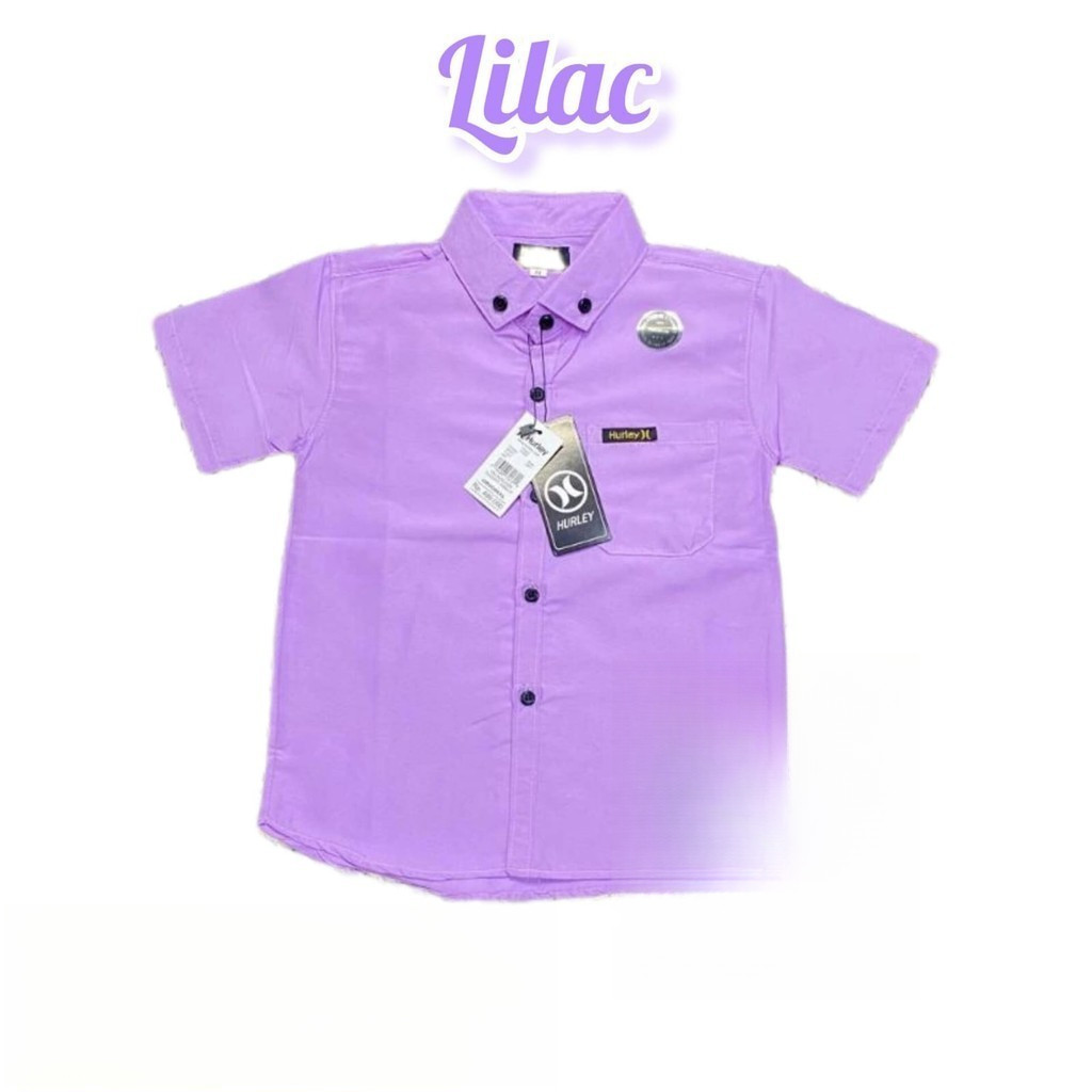 Light purple short-sleeved shirt for children aged 1-14 years | Child ...