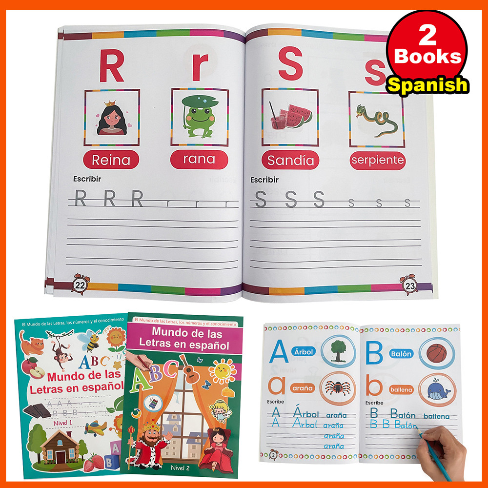 32 Pages Spanish Alphabet Workbook for Kids - Toddlers Preschool ...
