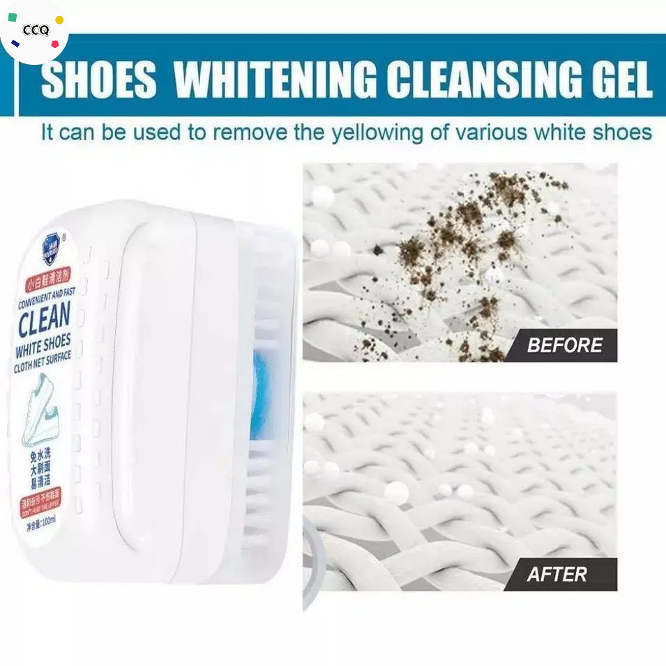 CCQ 3in1 White Shoe Cleaner Sole Whitener Shoe Care Stain Remover With ...