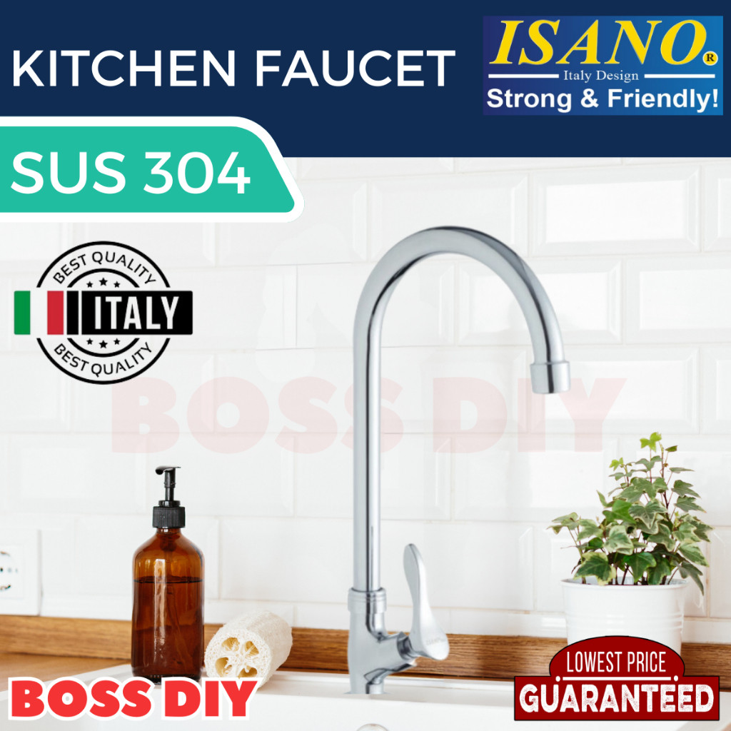 ISANO Italy Kitchen Sink Faucet Single Tap Pillar Wall Water Tap ...