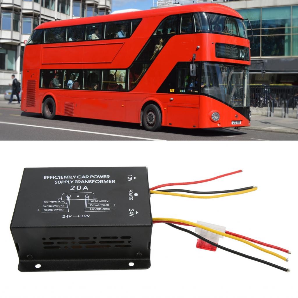 hoomy-ph Car Power Converter Reducer 24V to 12V Step Down Inverter ...