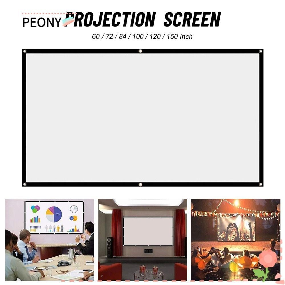PEONY Projector Curtains Portable Easily Install Home Outdoor ...