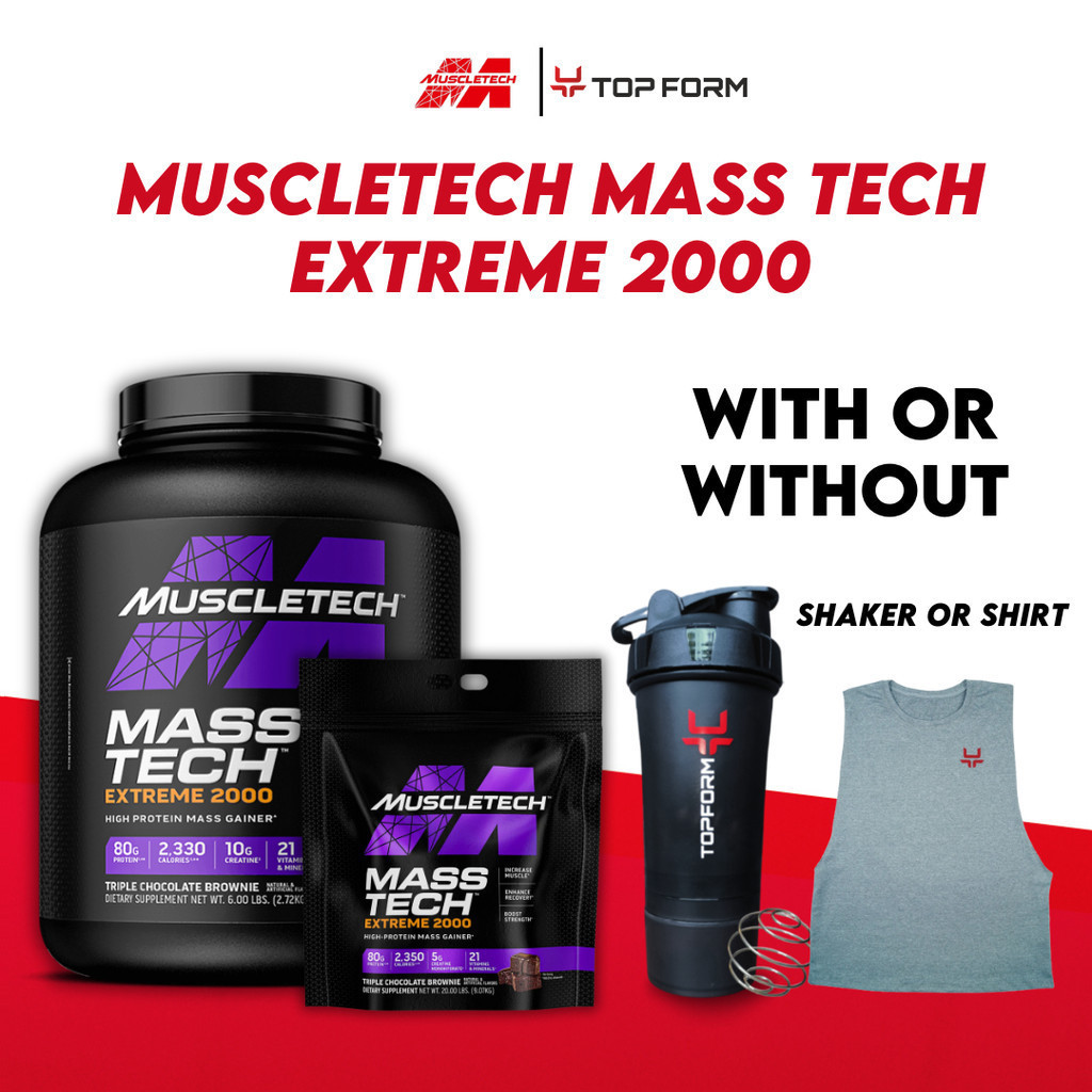 Muscletech Mass Tech Extreme 2000 6lbs Muscle Tech Masstech Gainer ...