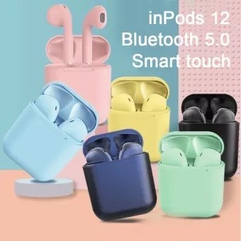 RQ+TWS i12 Bluetooth Wireless Earphones inPods 12 Airpods Macaron ...