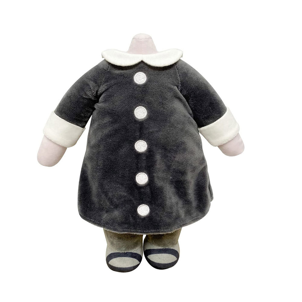 Wednesday Addams Headless Plush Doll – 25cm Adams Family Gothic Anime ...