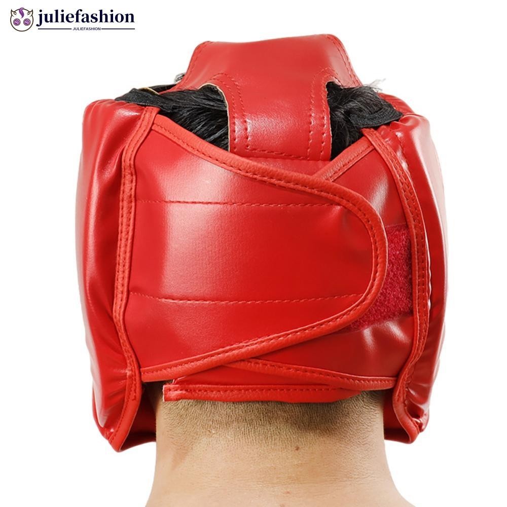 JULIEFASHION Full-covered Pu Boxing Helmet Kids Adults Muay Thai ...